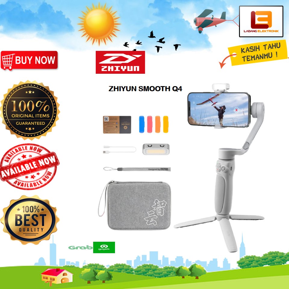 Jual Zhiyun Smooth Q4 Combo Smartphone Gimbal Stabilizer | Shopee Indonesia