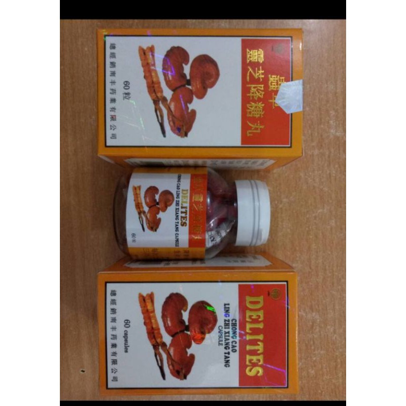 Jual Original 100% delites chong cao ling zhi xiang tang Obat Herbal ...