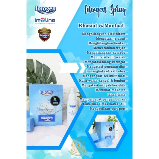 Jual IMOGEN SPRAY ISI 6Botol/Box | Shopee Indonesia
