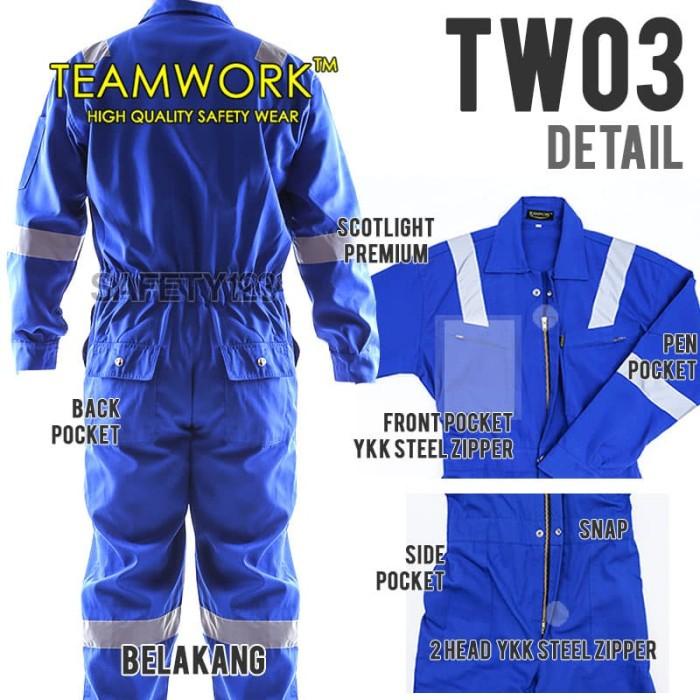 Jual TW03 TeamWork Coverall Premium Super Big Size Wearpack Kerja Safety | Shopee Indonesia