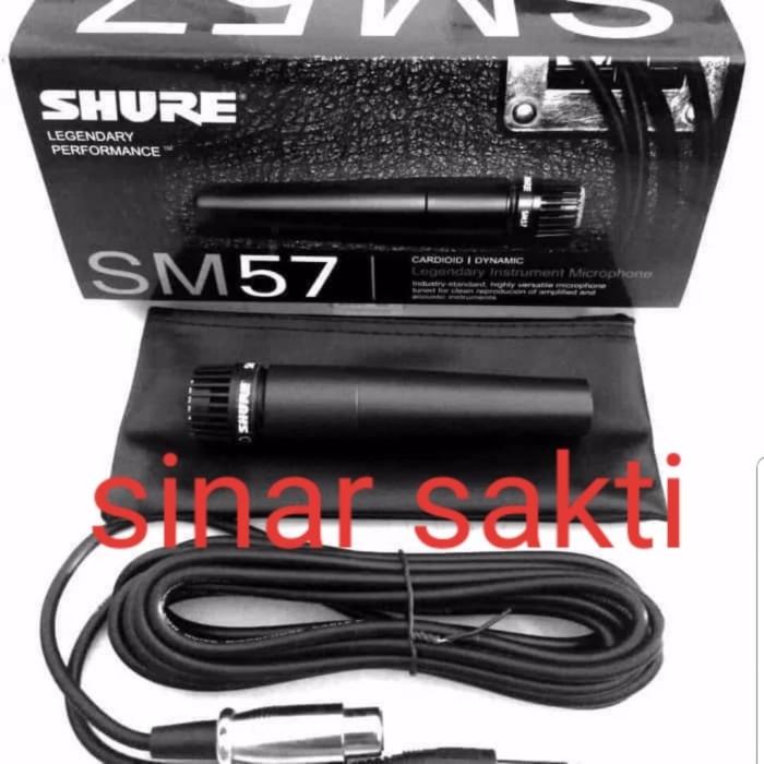 Jual Microphone Shure Sm57/Sm 57 Mic Kabel( Instrument ) | Shopee Indonesia