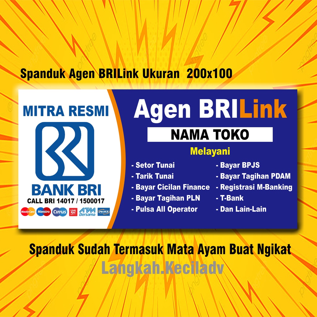 Jual Spanduk Banner Promosi Agen BRI LINK ( Ukuran 200x100 ) | Shopee ...