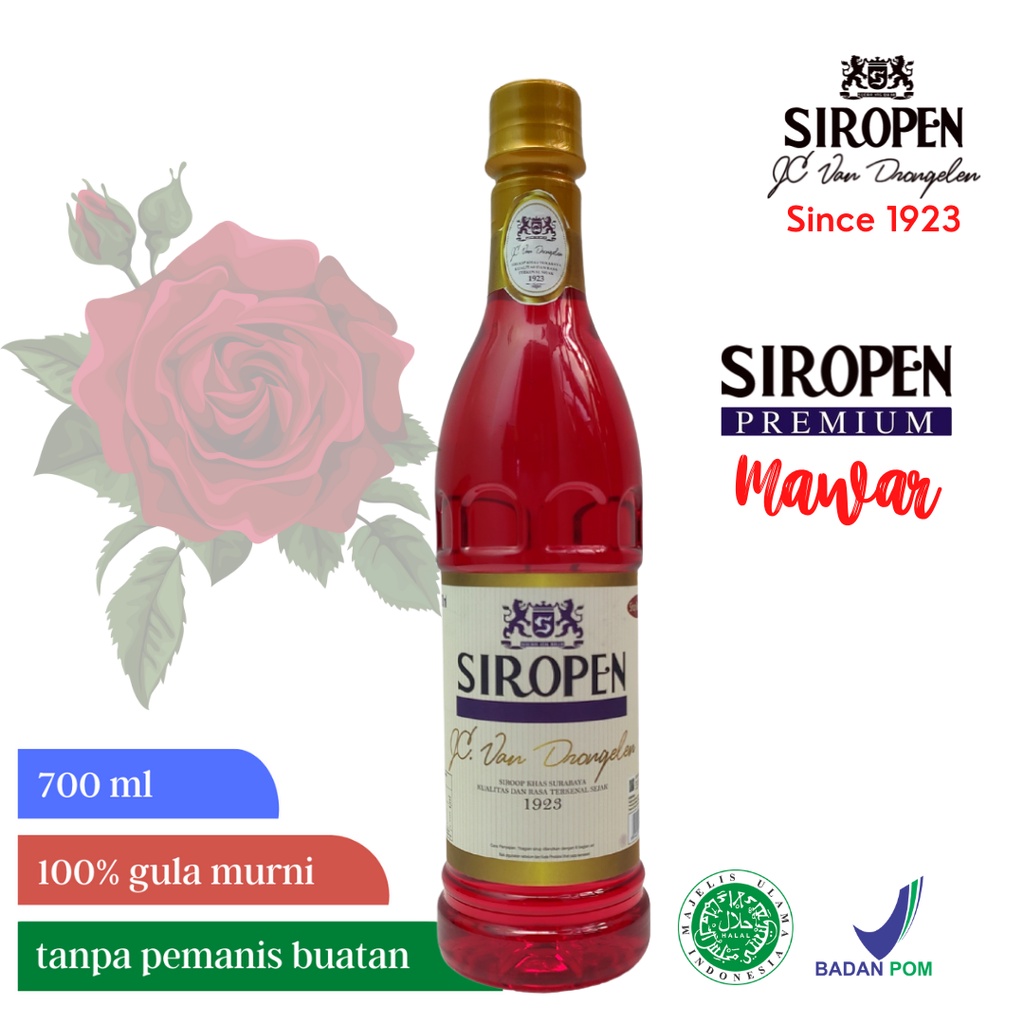 Jual Sirup Mawar Sirup rasa Mawar Siropen Premium 700ml | Shopee Indonesia