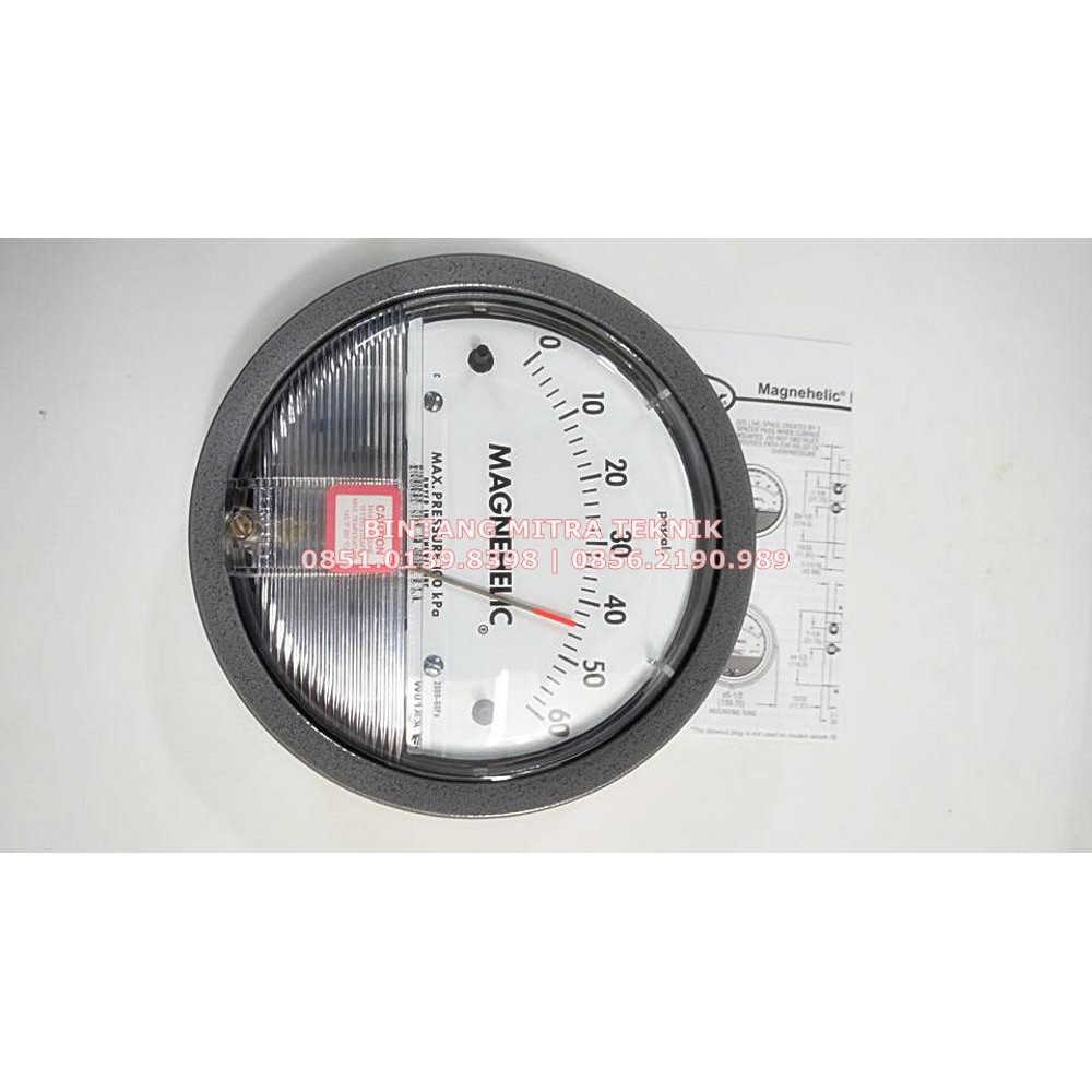 Jual Dwyer 2000-60 PA Magnehelic Differential Pressure Gauge 0-60 Pa | Shopee Indonesia