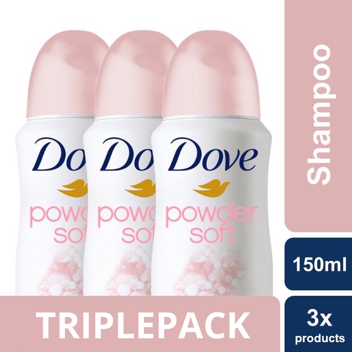 Jual Dove Antiperspirant DEODORANT SPRAY Powder Soft 135ml - Triplepack ...