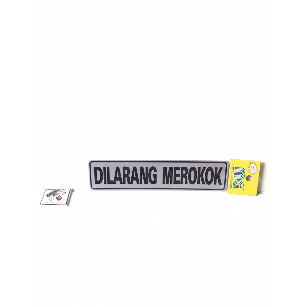 Jual STICKER NO SMOKING DILARANG MEROKOK PERINGATAN LARANGAN ROKOK ASAP ...