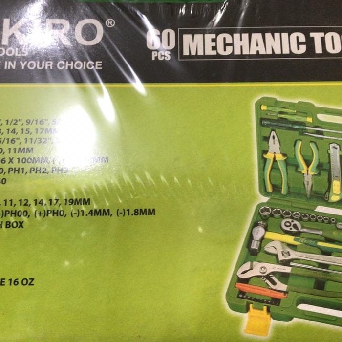 Jual mekanik tool mechanic tool 60 pcs Tekiro plastik | Shopee Indonesia