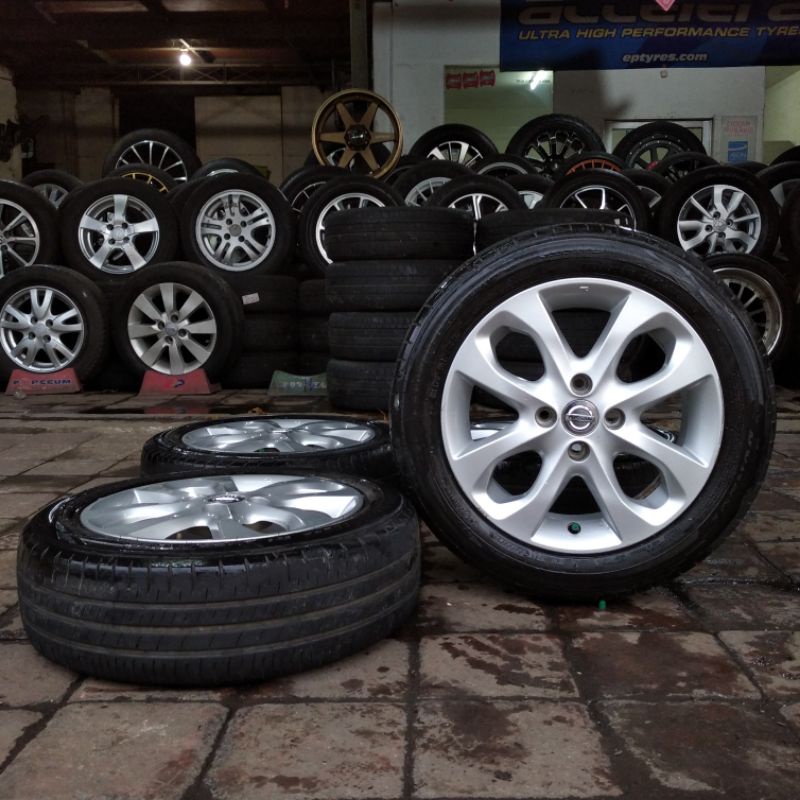 Jual VELG SEKEN ORIGINAL COPOTAN MOBIL MARCH RING 15 + BAN 175 60 R15 | Shopee Indonesia