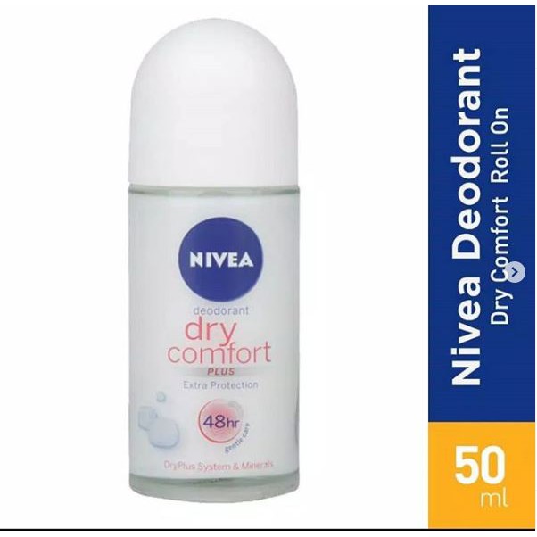 Jual Nivea Deodorant Dry Comfort 50 mL Roll On 100% Original Termurah ...