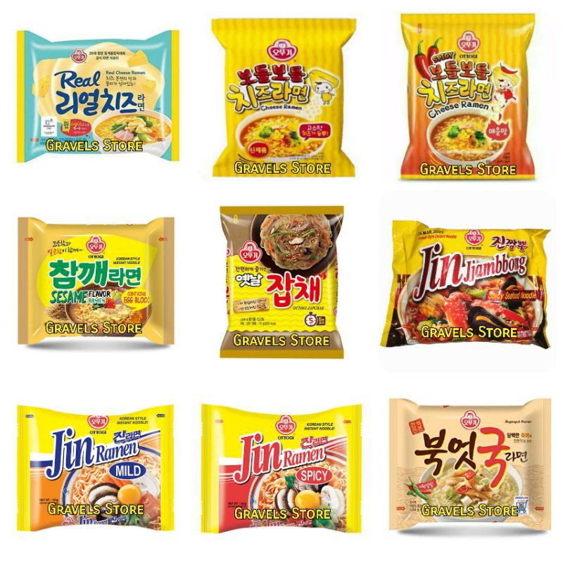 Jual Ottogi Ramyun ALL VARIAN - Real Cheese Spicy - Jin Spicy Mild ...
