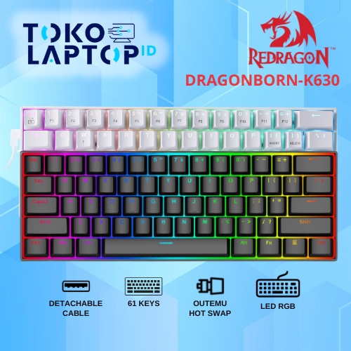 Jual Redragon K630 / K630W Dragonborn Mechanical Gaming Keyboard ...