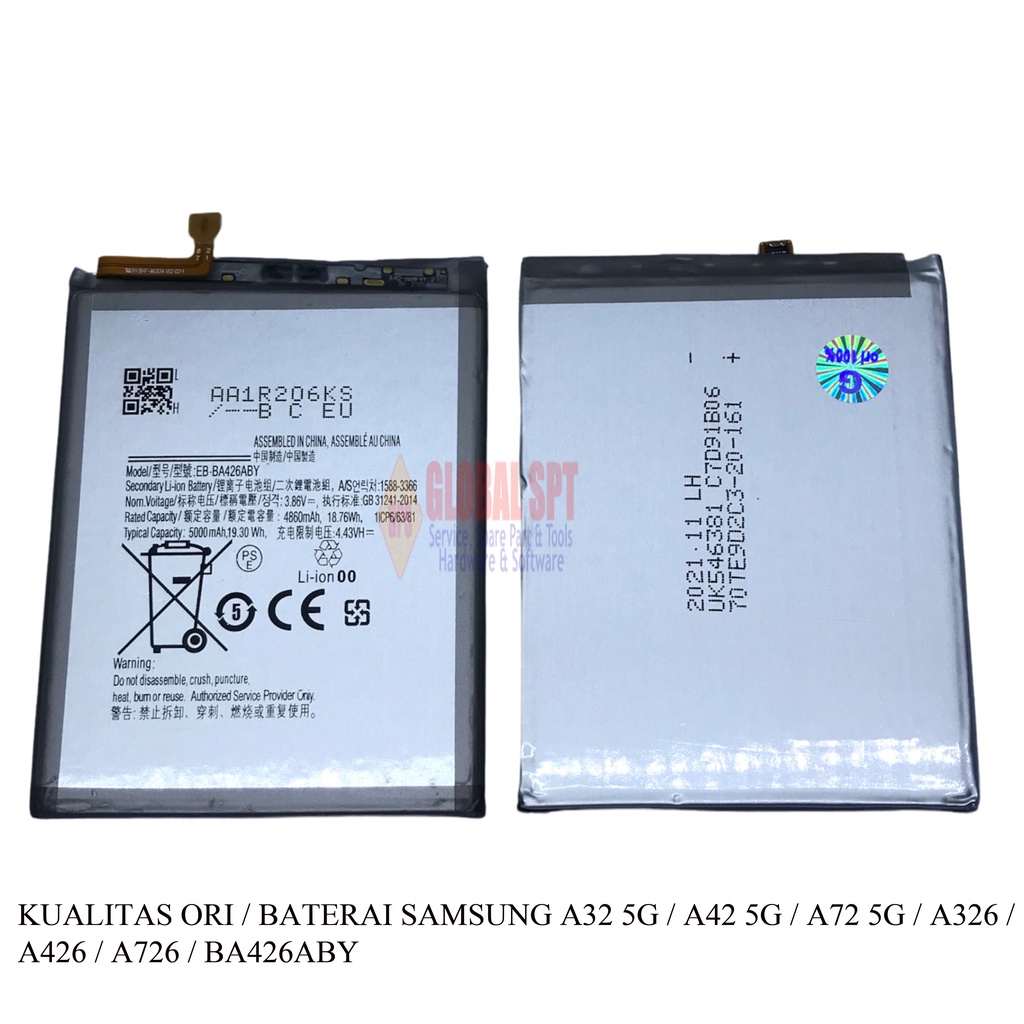 Jual KUALITAS ORI / VERSI 5G / BATERAI SAMSUNG A32 5G / BATRE / BATERE A42 5G / A72 5G / A326 ...