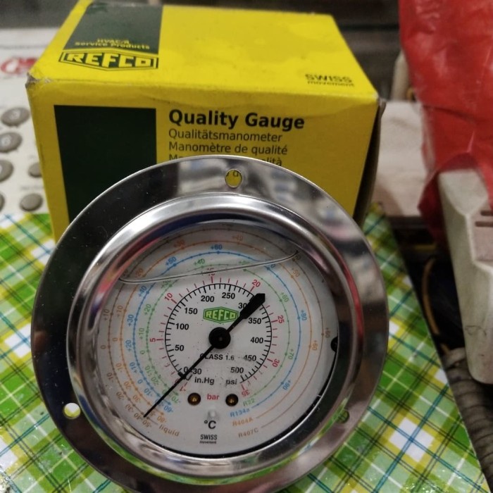 Jual Refco Pressure Gauge High MR 306 Pengukur tekanan model payung | Shopee Indonesia
