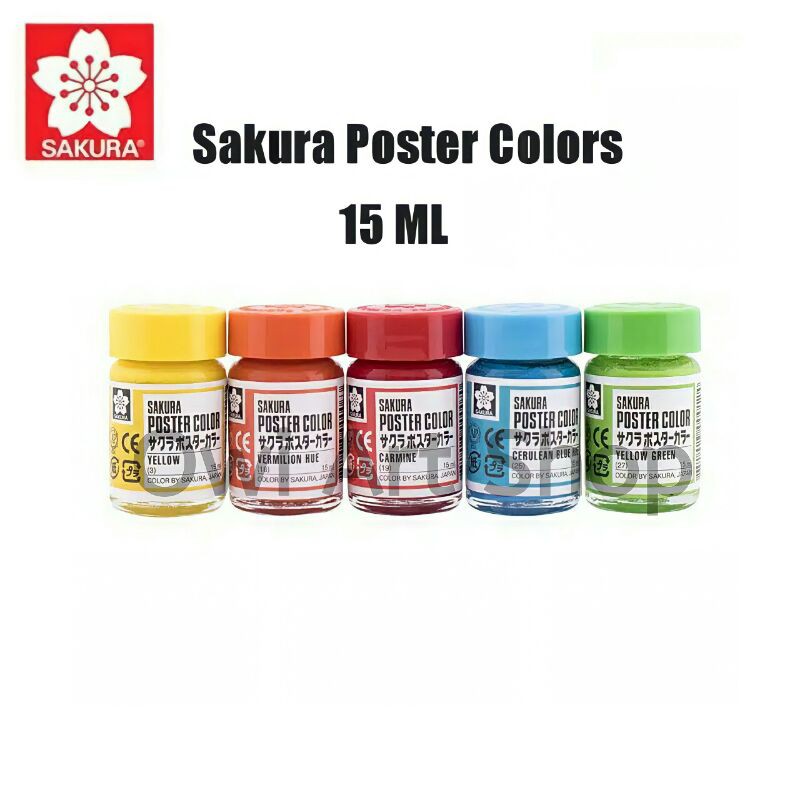 Jual Sakura Poster Colors 15ml - Cat Poster Sakura 15ml | Shopee Indonesia
