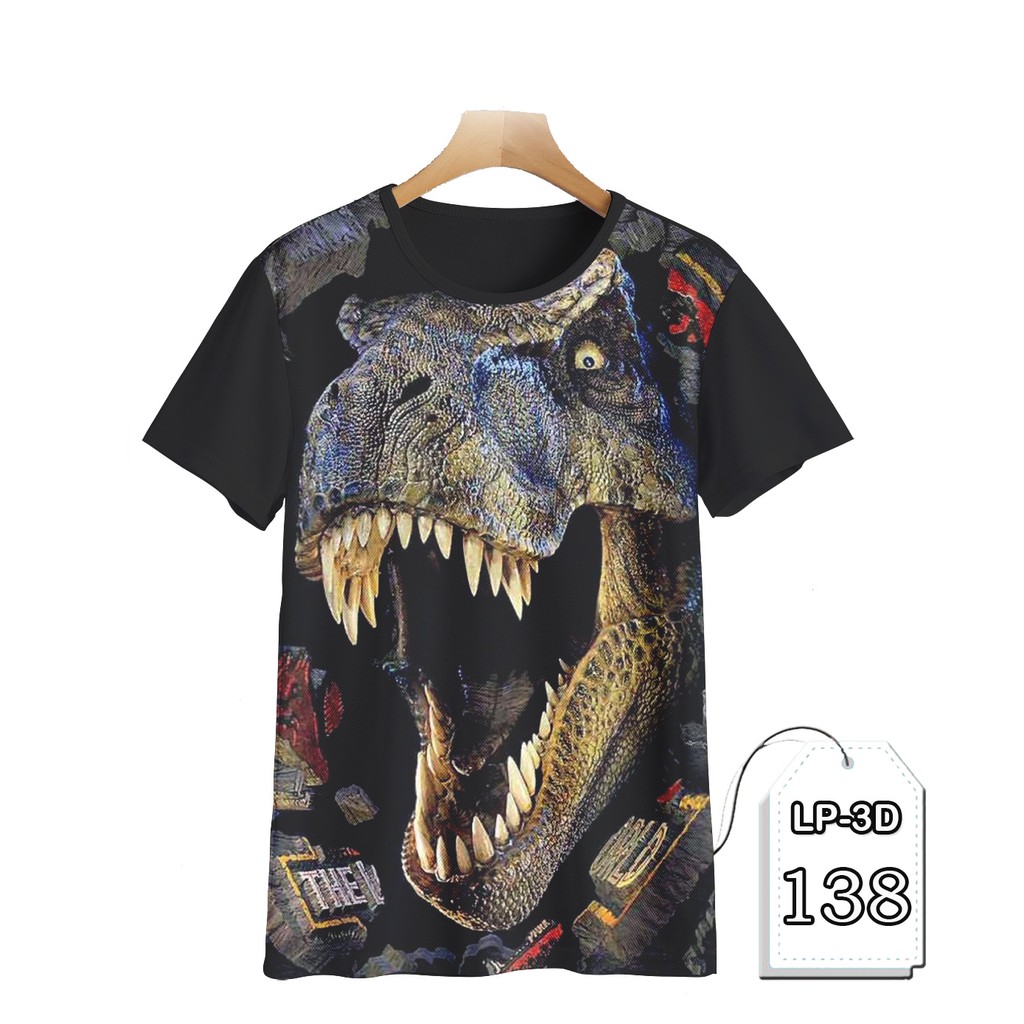 Jual Baju Dinosaurus T-Rex Kaos Anak dan Dewasa Printing 3D #LP3D-138 ...