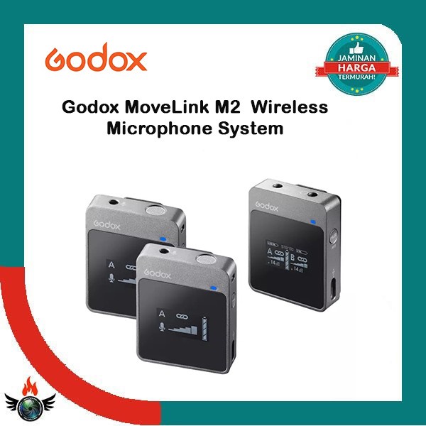 Jual Godox Movelink M2 Wireless Microphone System | Shopee Indonesia