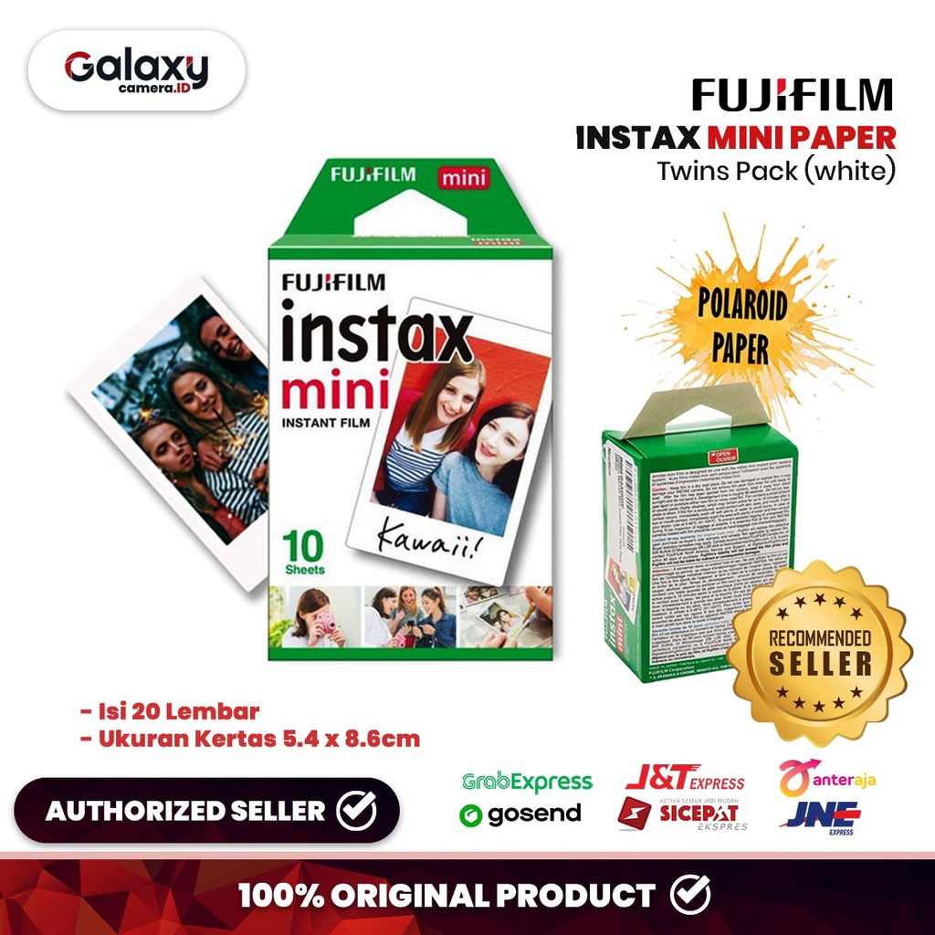 Jual Fujifilm Instax Mini Paper | Refill Kertas Instax | Shopee Indonesia
