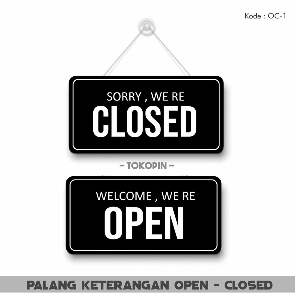 Jual Papan Open Closed |Sign Board Akrilik | Shopee Indonesia
