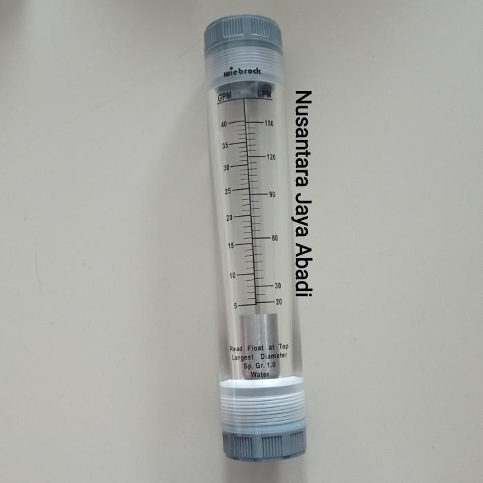 Jual Flow Meter Flowmeter / Rotameter Water Tube Drat 1 " Inchi 150 Lpm ...
