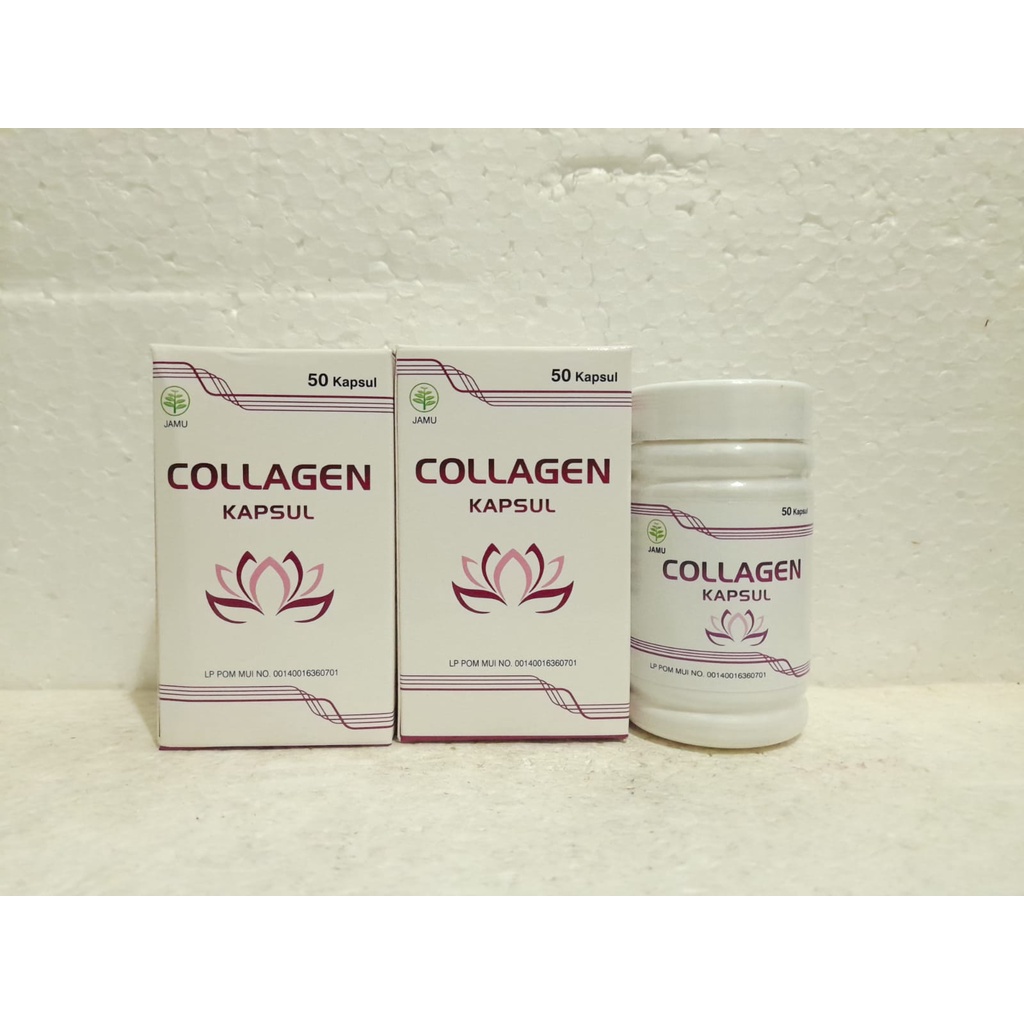 Jual COLLAGEN KAPSUL SUPLEMEN BADAN ORIGINAL 50 KAPSUL - MEMULUSKAN ...