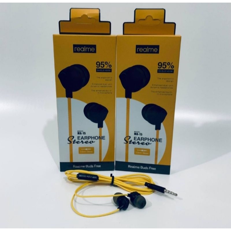 Jual Headset Earphone REALME MA-15 Universal Handsfree MIC ALL Hp ...