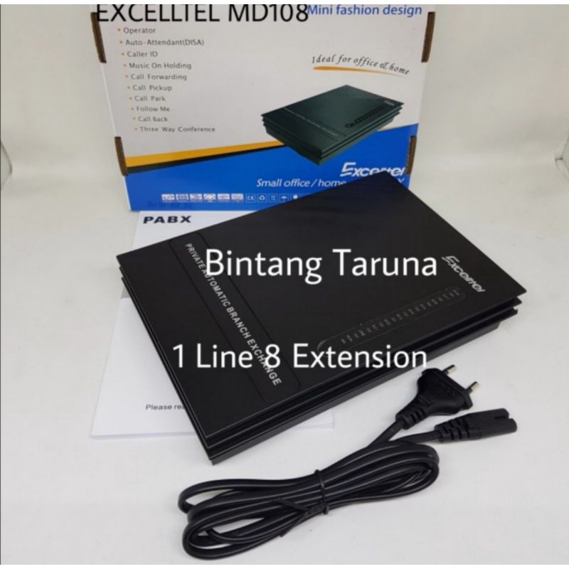 Jual Mini Pabx Excelltel MD108 Pabx 1 line 8 ext Pabx Excelltel MD-108 ...