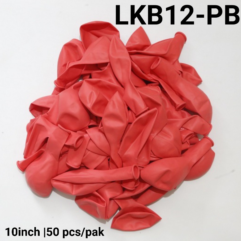Jual LKB12-PB Balon latex 12 inch 30 cm 1 pak isi 50 macaron pastel ...