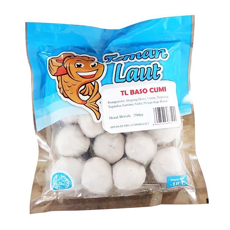 Jual Teman Laut Frozen Food / Teman laut Baso Cumi [200gr] | Shopee ...