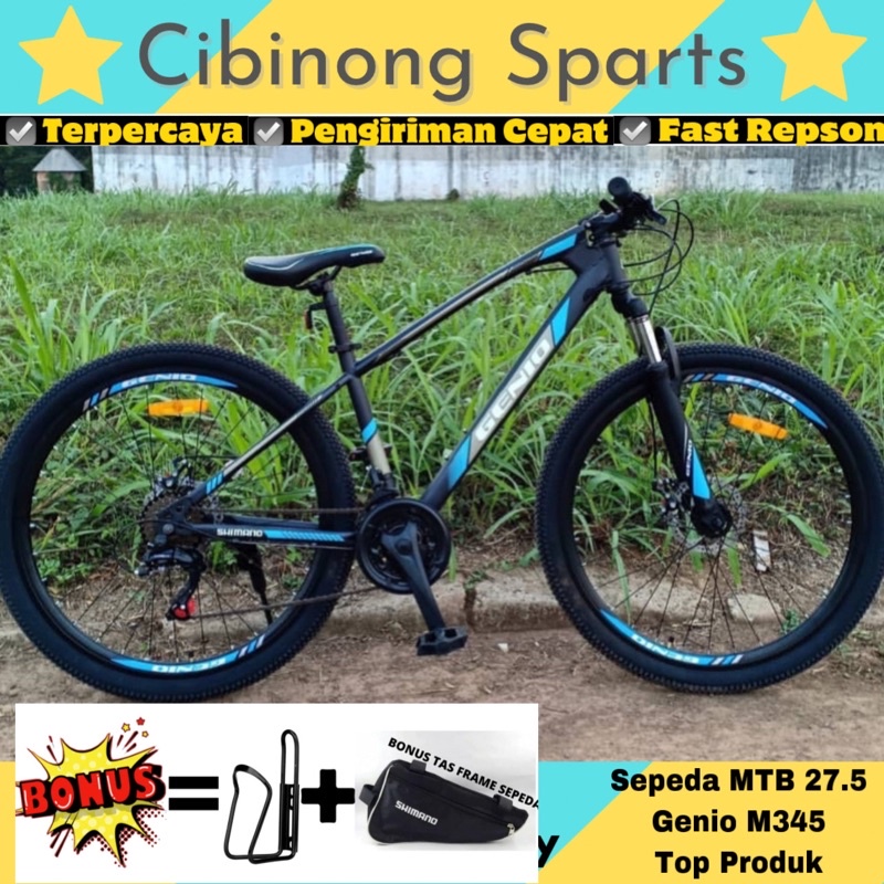 Jual Sepeda Gunung MTB 27.5 Genio M345 M346 M347 24Speeds Cakram New Original | Shopee Indonesia