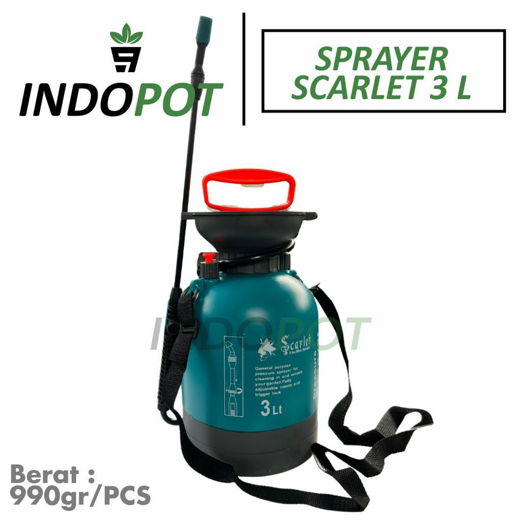 Jual Sprayer Tangki Scarlet Orginal 3 Liter Penyemprot Tanaman Bunga ...