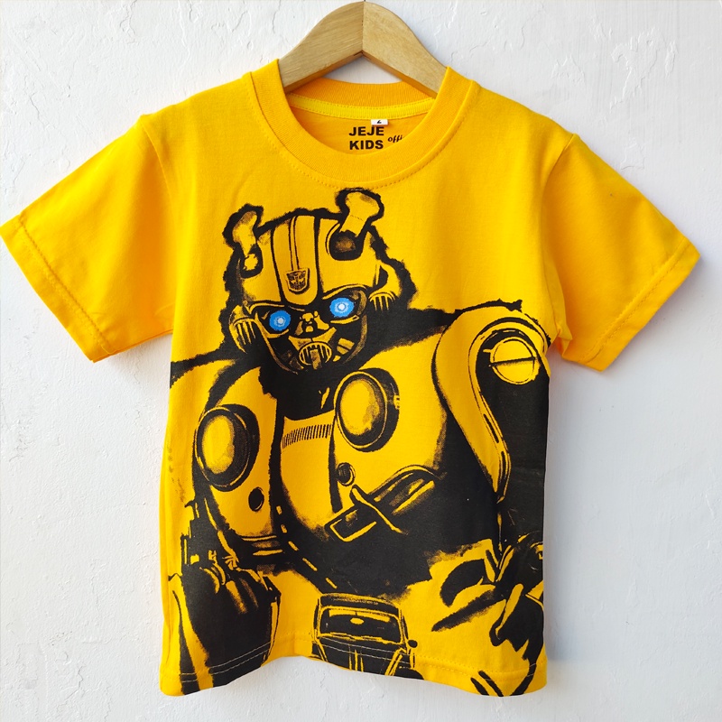 Jual Kaos anak JEJE KIDS BUMBLEBEE TRANSFORMER kuning | Shopee Indonesia