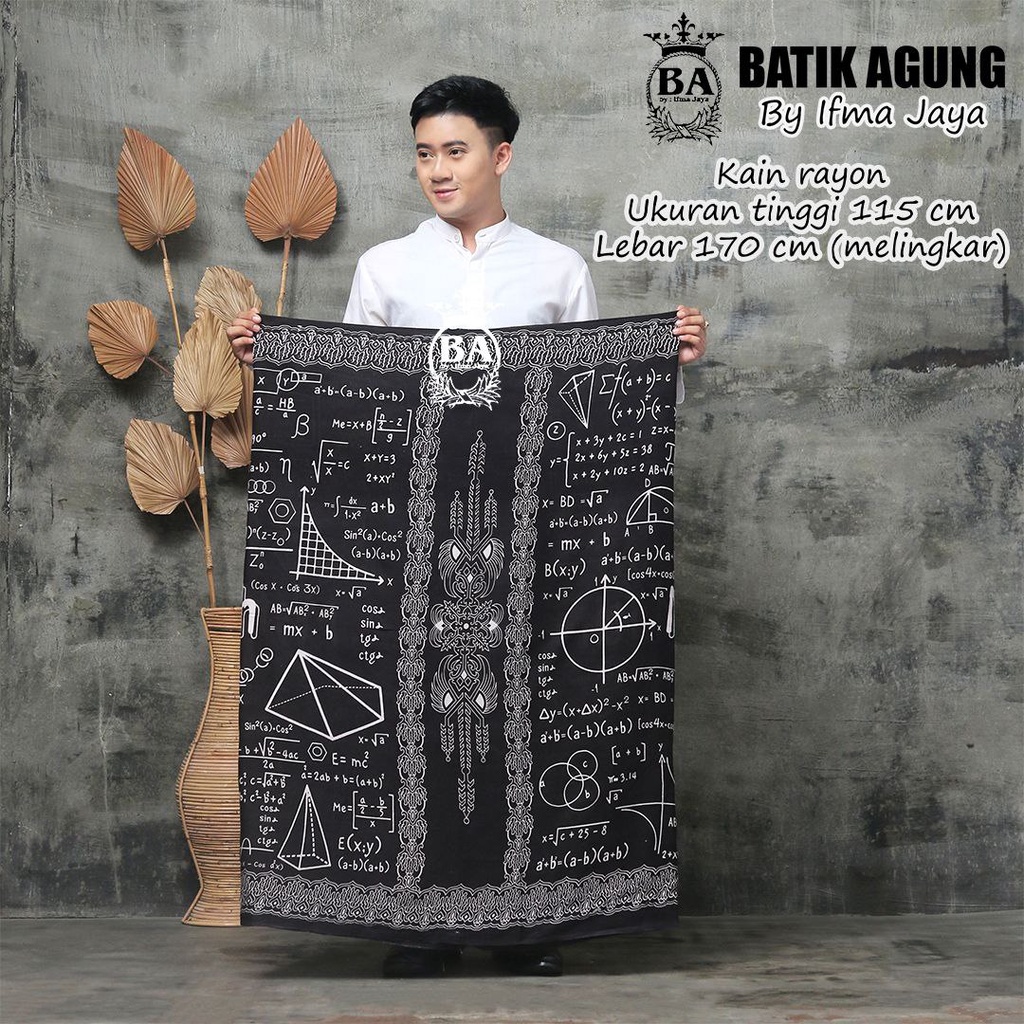 Jual SARUNG GOYOR MOTIF HITAM RUMUS MATEMATIKA VIRAL | Shopee Indonesia
