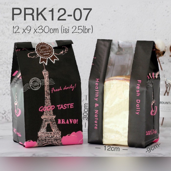 Jual CT-115 Kantong Kemasan Roti Tawar PRK12-07 Toast Paper Bag ...