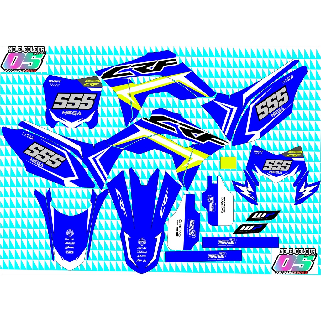 Jual Sticker sticker Decal Motor CRF 150 L Full Body (Custom)(Bahan ...