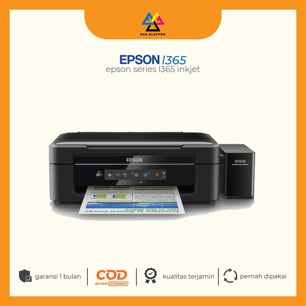 Jual Printer EPSON L365 Color | Print Scan Copy | Tinta Baru Nozzle ...