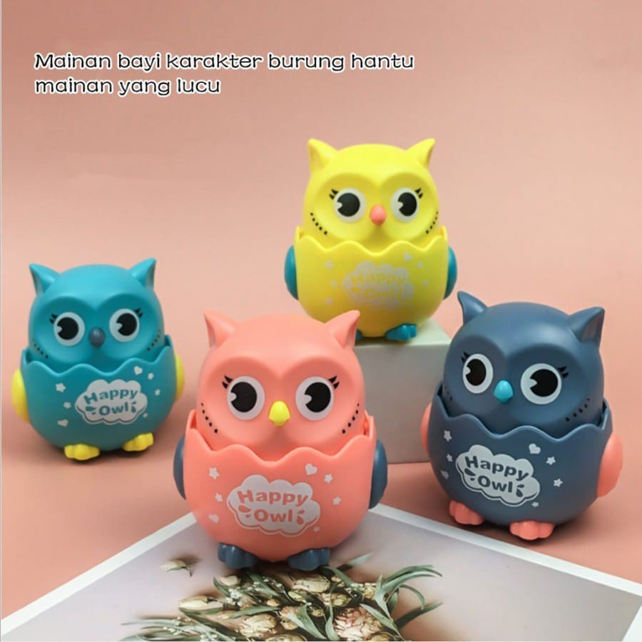 Jual Animal Series Happy Owl ( PUSH & RUN ) Mainan Anak Burung Hantu ...