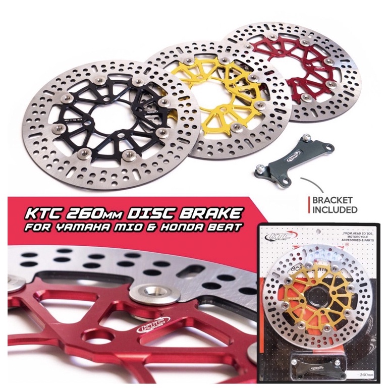 Jual Piringan Cakram KTC Racing Disc Brake Floting CNC 260mm Mio Soul ...