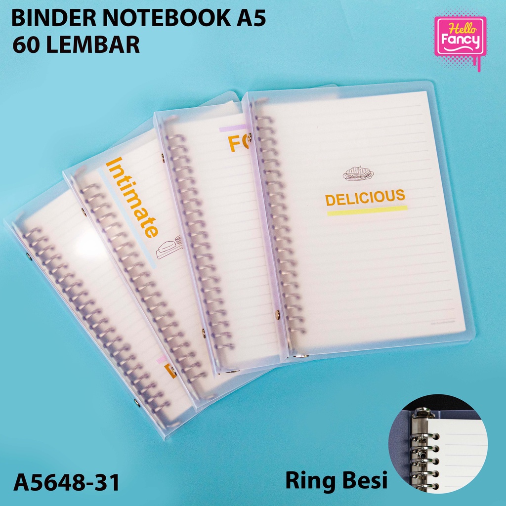 Jual Binder Notebook A5 isi 60 Lembar / Binder Fancy A5648-31 | Shopee ...
