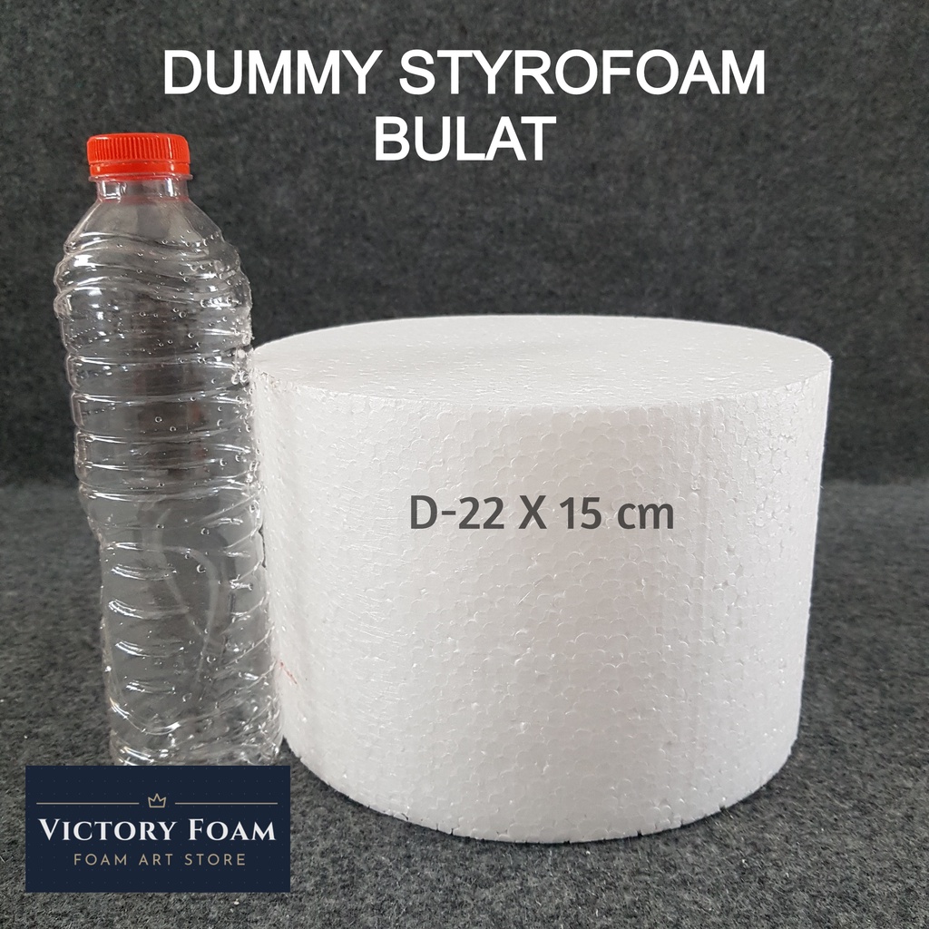 Jual Dummy Styrofoam Bulat D. 22cm x 15cm | Shopee Indonesia