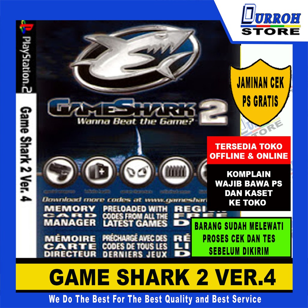 Jual KASET GAME PS 2 / PLAYSTATION 2 GAME SHARK 2 VERSI 4 | Shopee ...