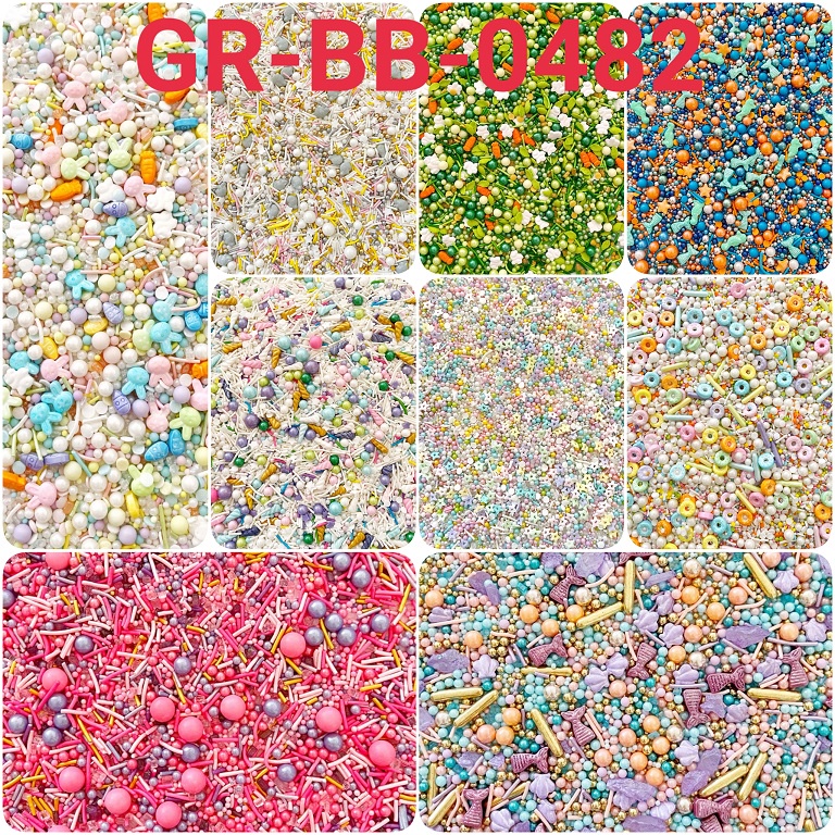 Jual GR-BB-0482 Sprinkles 100gr ekor duyung donat wortel ikan kenari ...