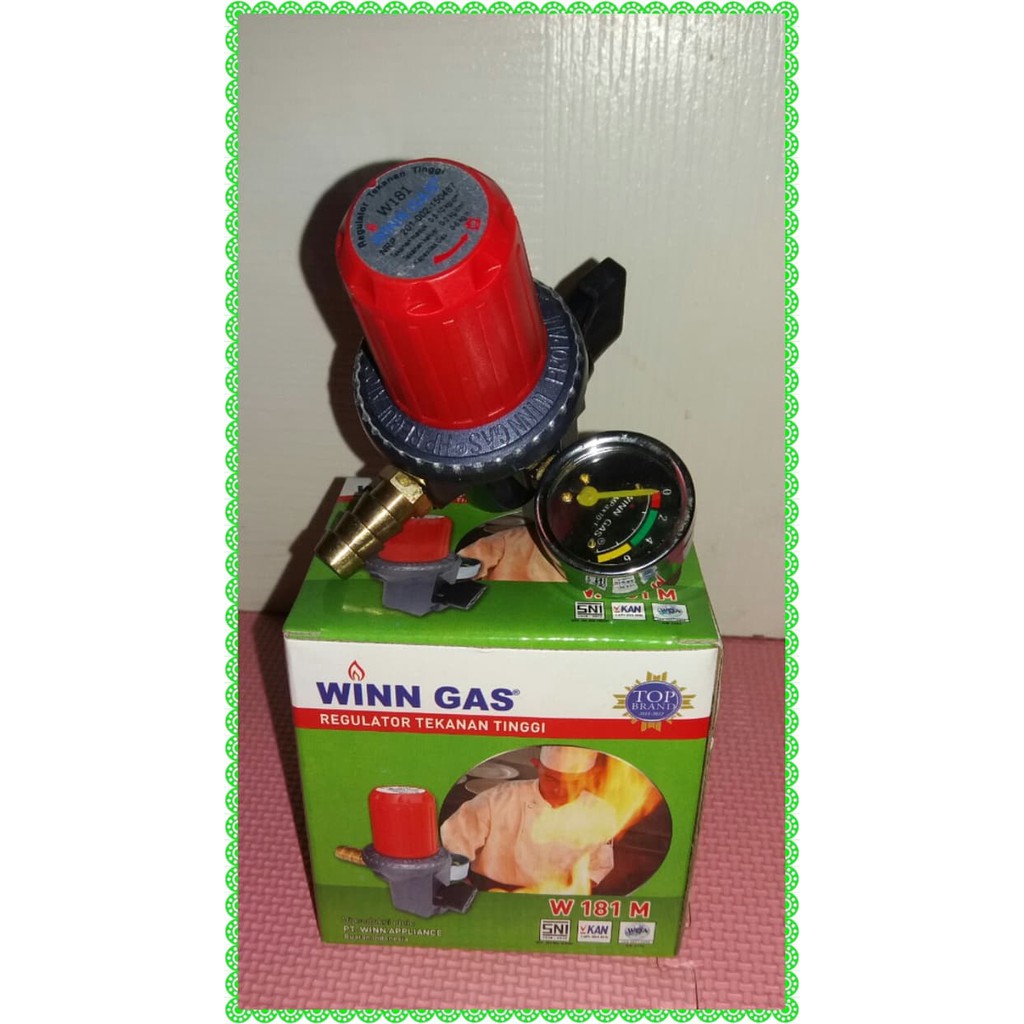 Jual Winn Gas Regulator LPG Tekanan Tinggi High Pressure + Meteran W ...