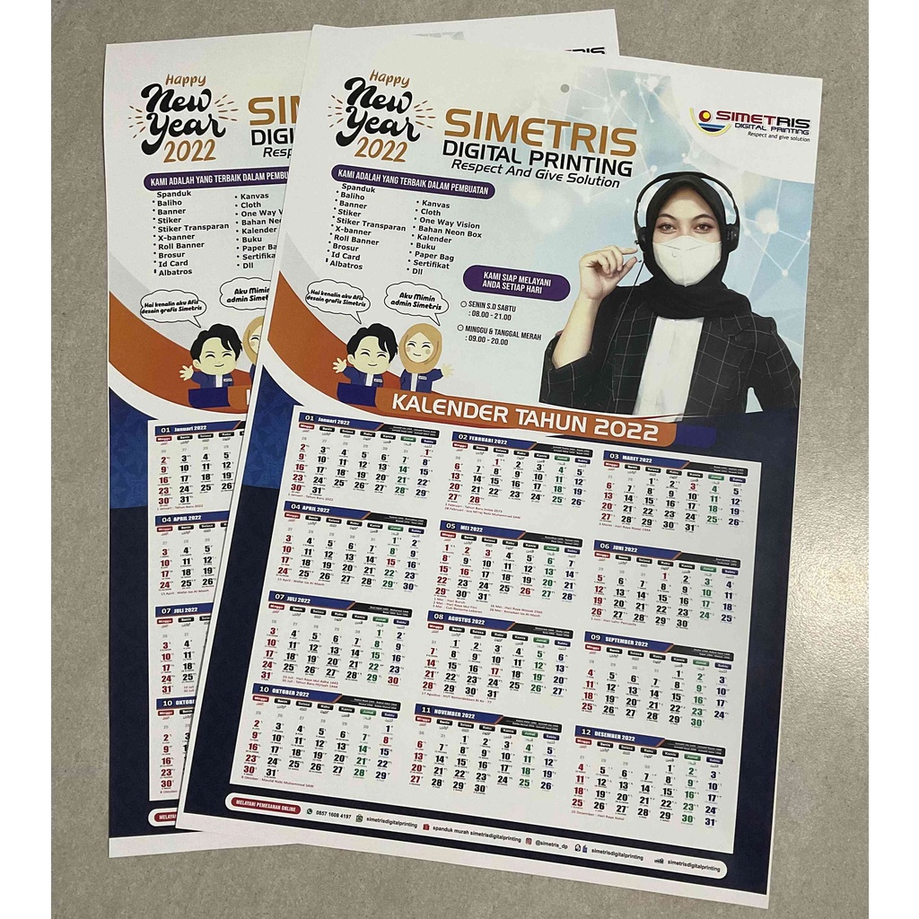 Jual Kalender Ukuran A3 (Mata Ayam) | Shopee Indonesia