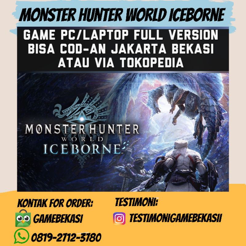 Jual MONSTER HUNTER WORLD ICEBORNE GAME PC/LAPTOP FULL VERSION | Shopee Indonesia
