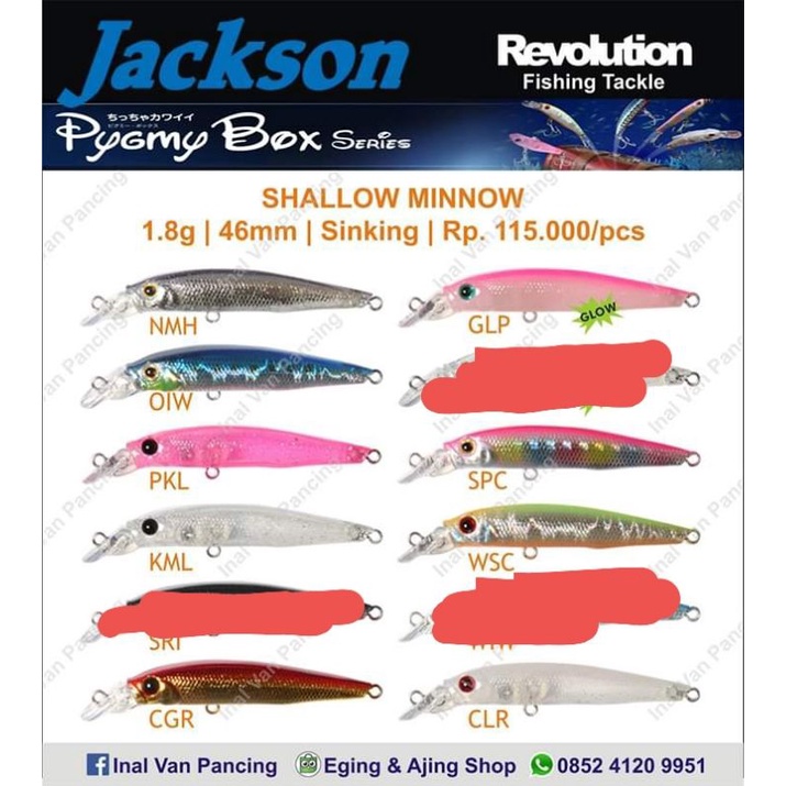 Jual Minnow UL Jackson Pygmy Box Series Shallow Minnow | Shopee Indonesia