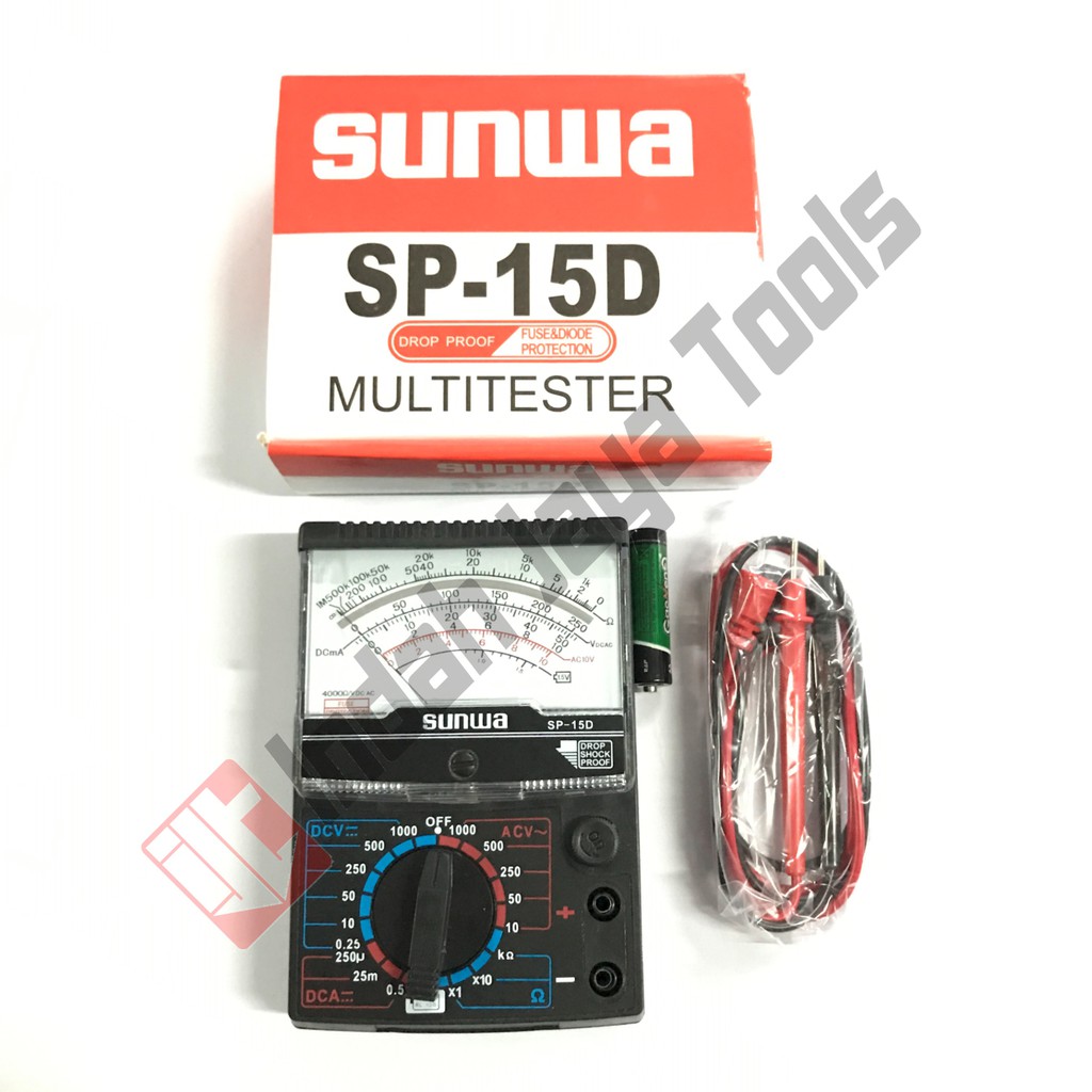 Jual Multitester Analog Sunwa SP-15D / Avometer Sunwa / Multimeter ...