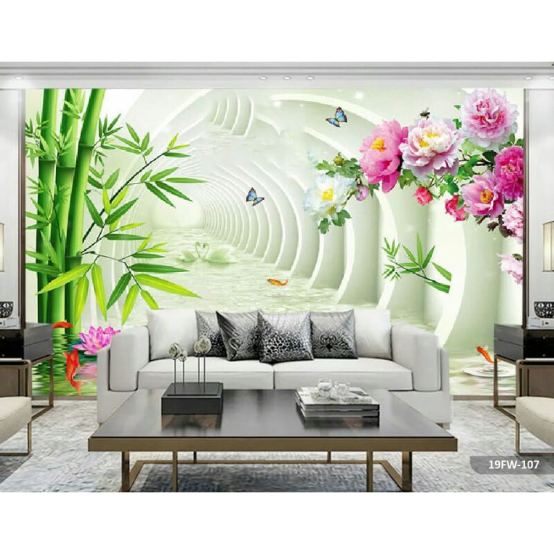 Jual Wallpaper Flower 3D , Wallpaper Custom Bunga 3D , Wallpaper Bunga ...