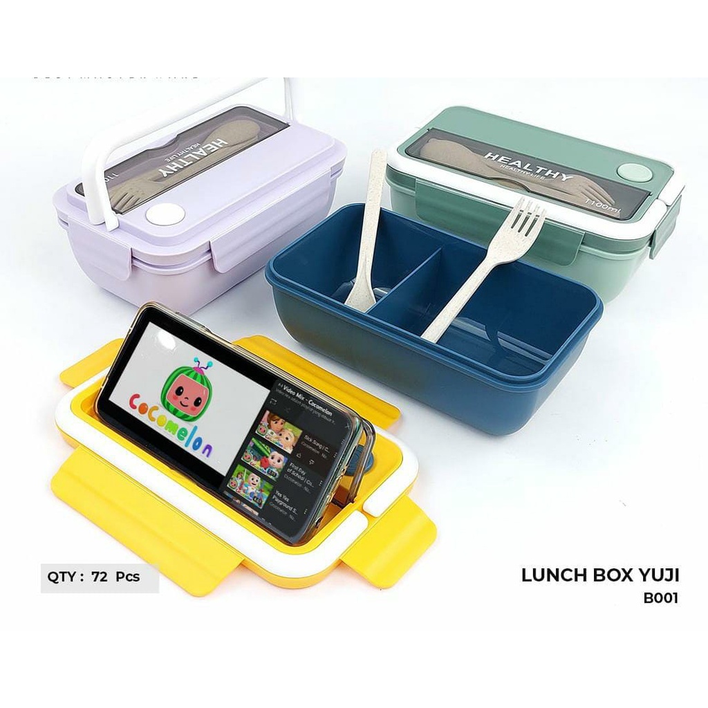 Jual MH LUNCH BOX / TEMPAT MAKAN / TEMPAT BEKAL MAKANAN BESAR 1100ML ...