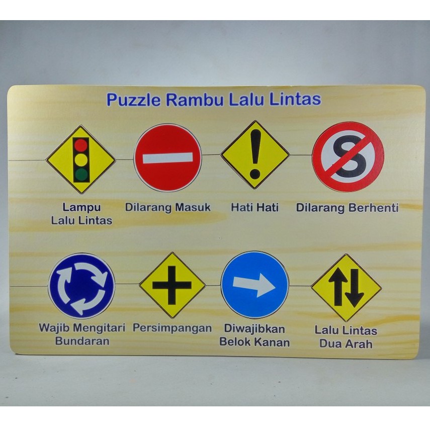 Jual Puzzle Seri Rambu Lalu Lintas | Shopee Indonesia