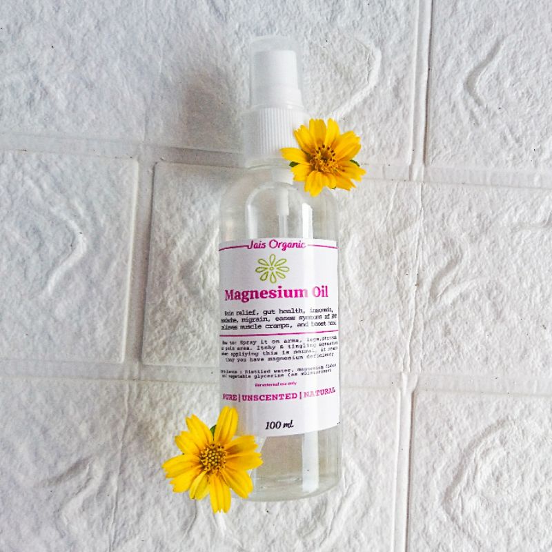 Jual Magnesium Oil Spray 100 ml (minyak pegal kram otot, insomnia ...